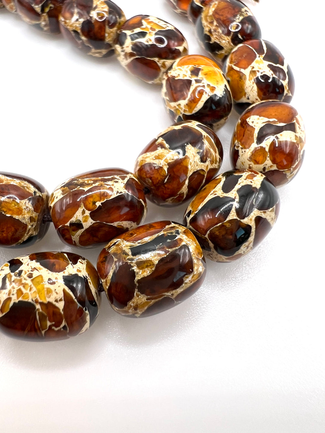 Pressed Kahraman Baltic Amber Tasbih 33 Beads – AlAliGems Jewelry